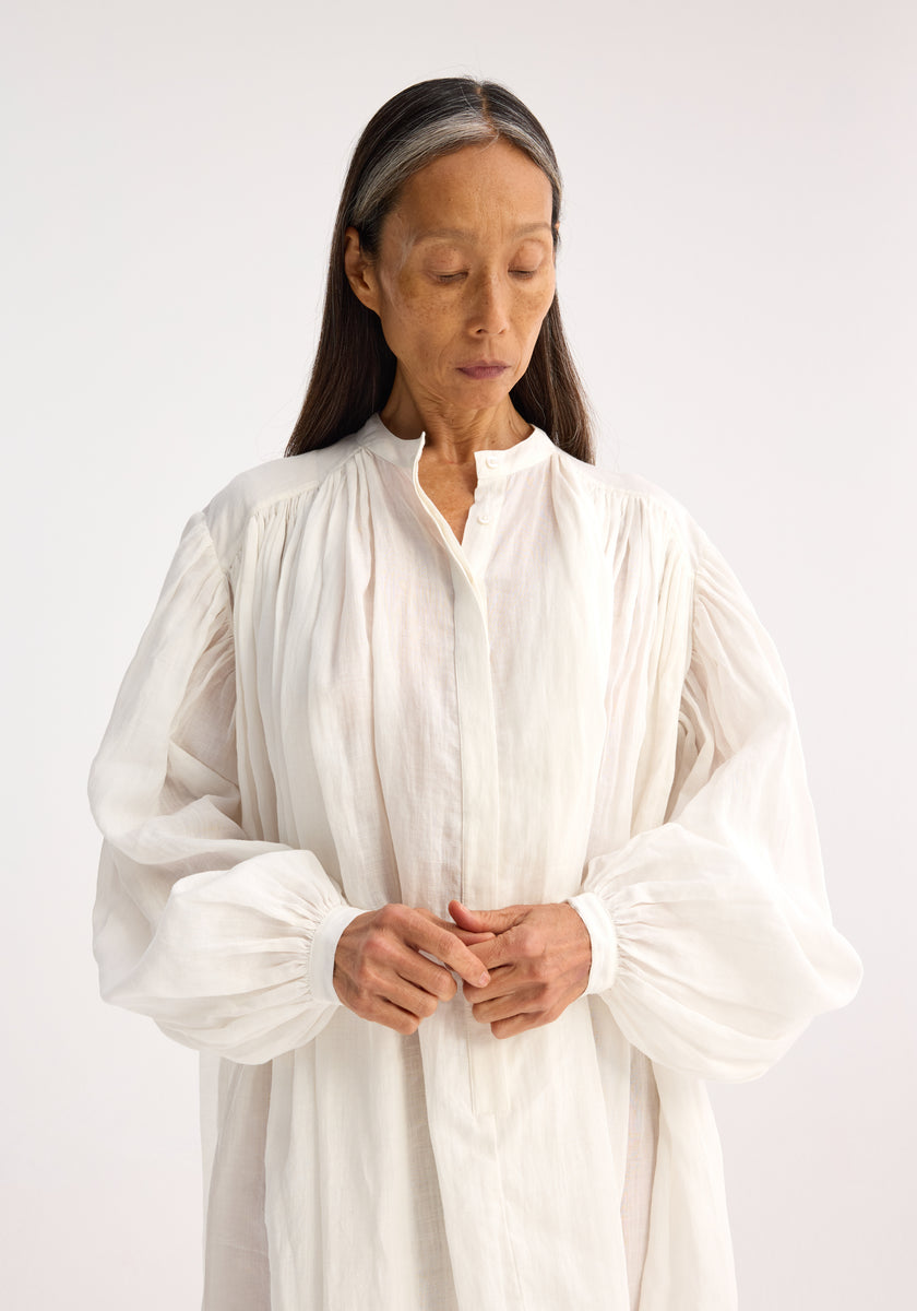 Pleated Ramie Dress – Market Highland Park