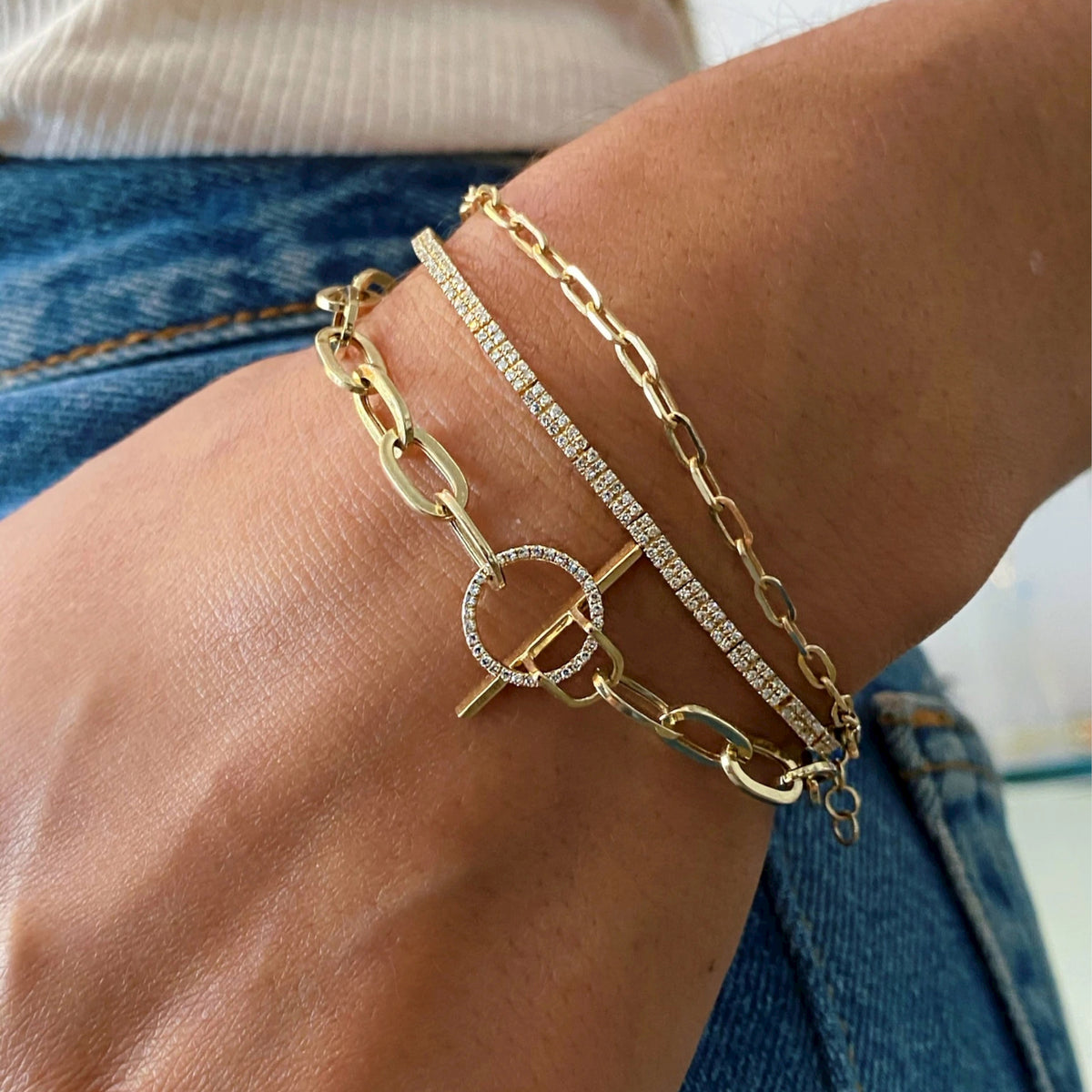 Jumbo Diamond Toggle Bracelet – Market Highland Park
